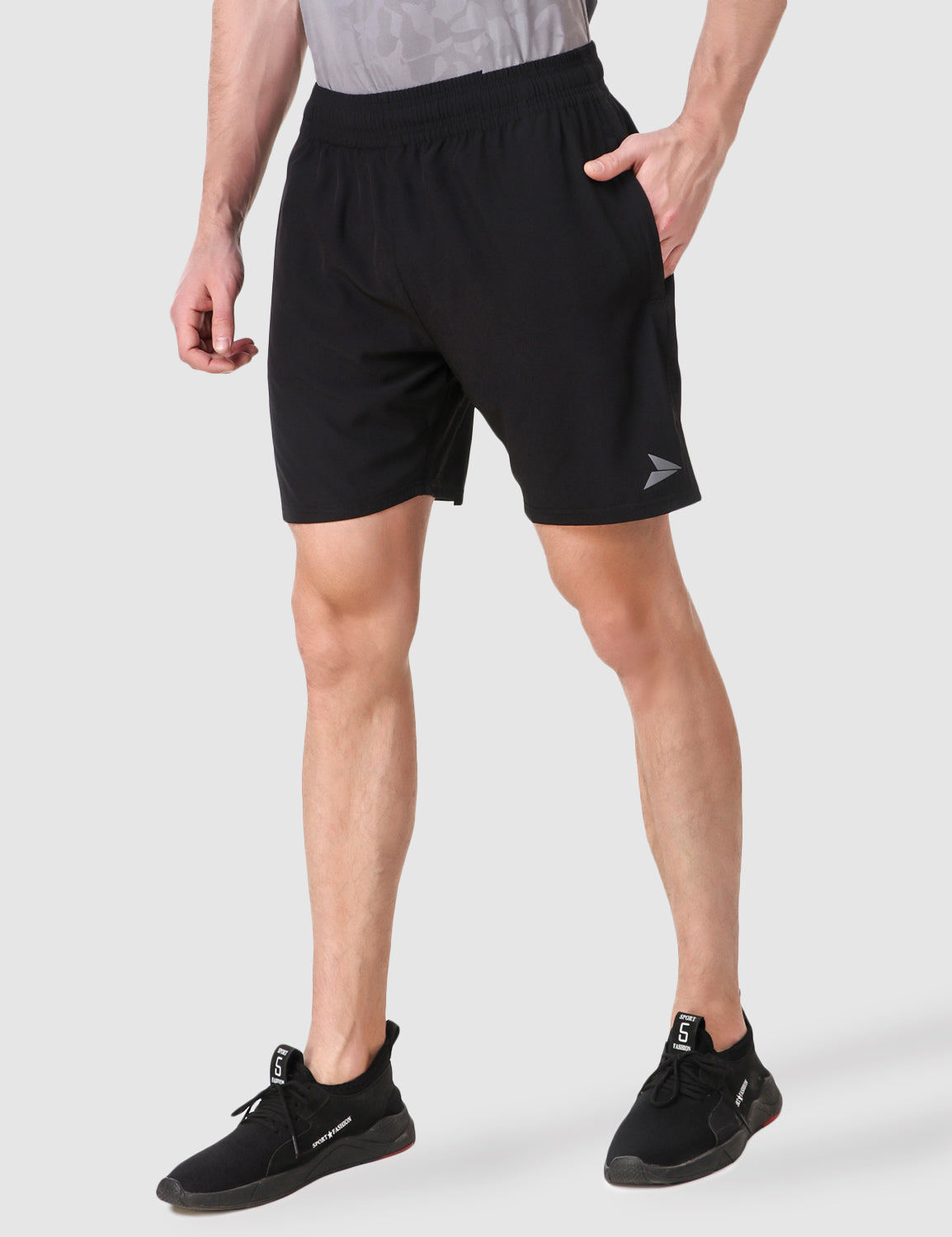 Versatile Comfort Shorts with Smart Pockets – Black – FITINC